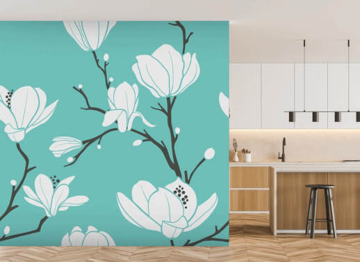 Magnolia Wallpaper & Wall Murals | Wallsauce UK
