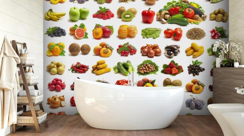 Vegetable Wallpaper Murals for Home or Retail | Wallsauce UK