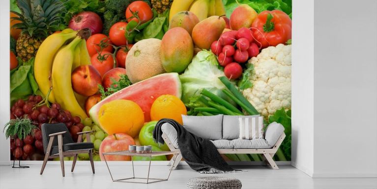 Vegetable Wallpaper Murals for Home or Retail | Wallsauce UK