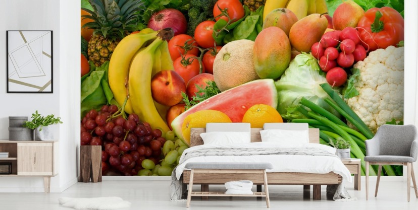Colourful Fruit Wallpaper & Wall Murals | Wallsauce UK
