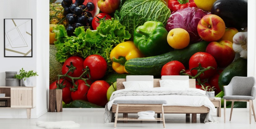 Vegetable Wallpaper Murals for Home or Retail | Wallsauce CA