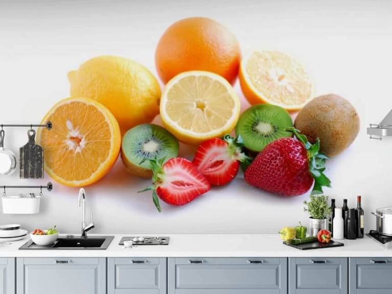 Colourful Fruit Wallpaper & Wall Murals | Wallsauce UK