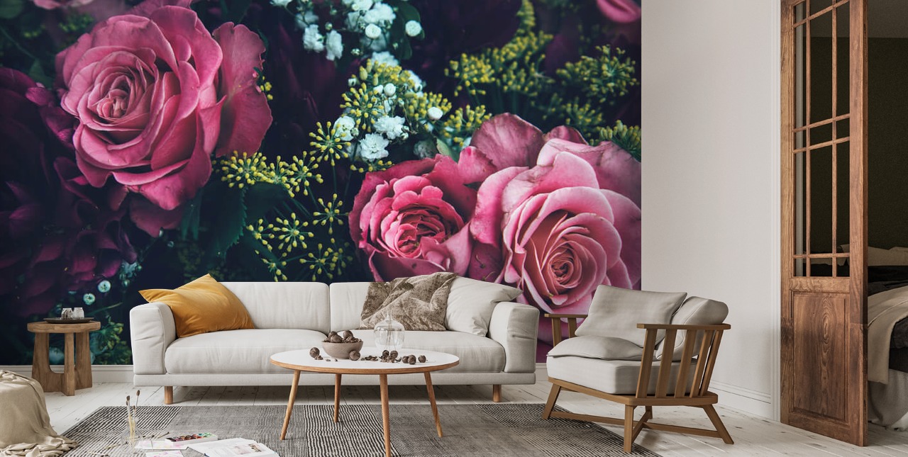 Rosa Rose Bukett Bakgrund | Wallsauce SE