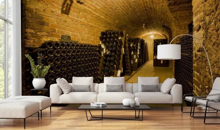 Papel pintado de vino y murales de bodega | Wallsauce ES
