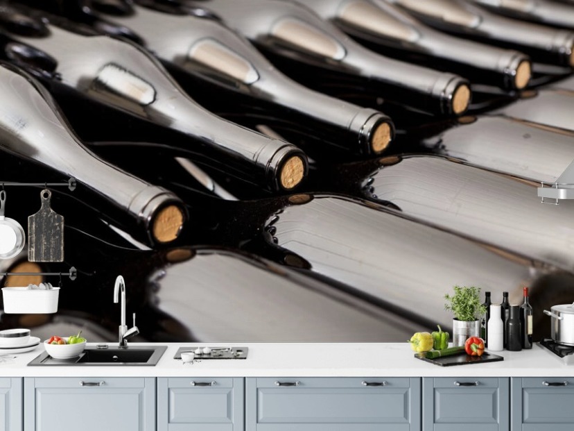 Wine Wallpaper & Wine Cellar Wall Murals | Wallsauce UK