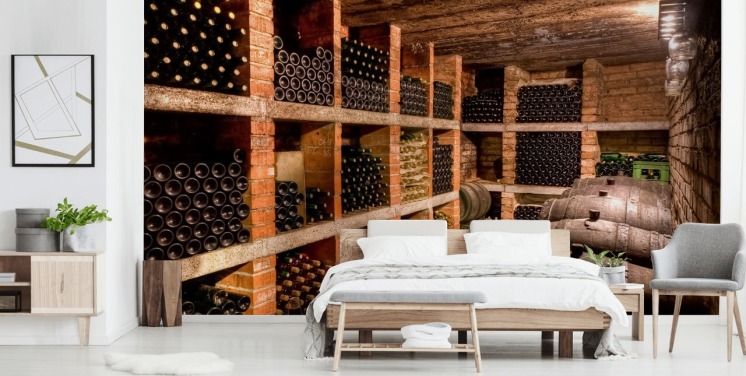 Papel pintado de vino y murales de bodega | Wallsauce ES