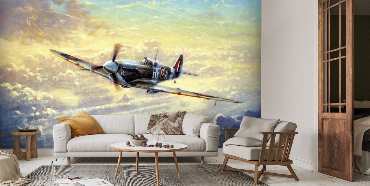 Flying Spitfire Wallpaper by Kevin Walsh | Wallsauce CA