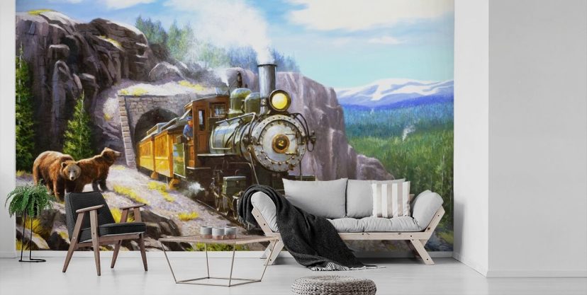 Train Wallpaper & Steam Train Wall Murals | Wallsauce UK