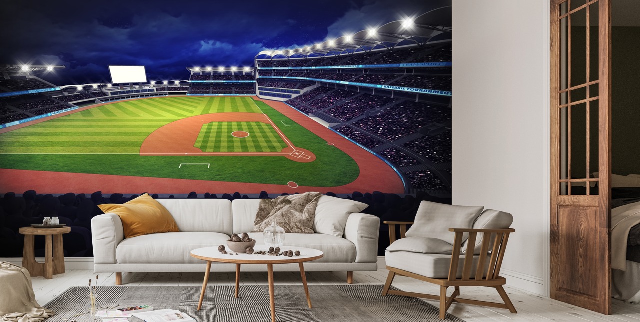 Baseball Stadium Wallpaper Murals