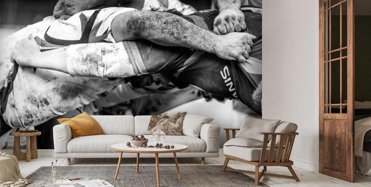 Papier peint Rugby Scrum | Wallsauce FR