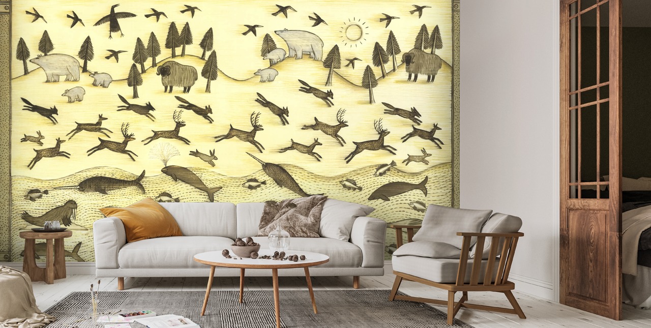 Raven’s Creatures Wall Mural | Wallsauce US