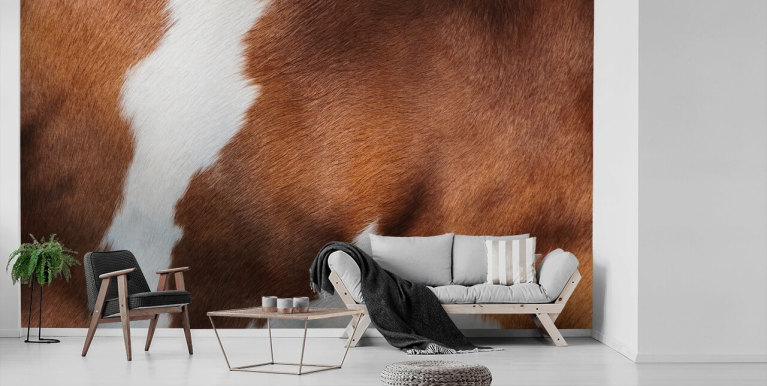Cowhide Print Wallpaper