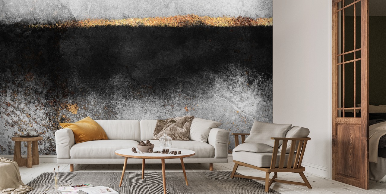 Soot and Gold Wallpaper | Wallsauce US