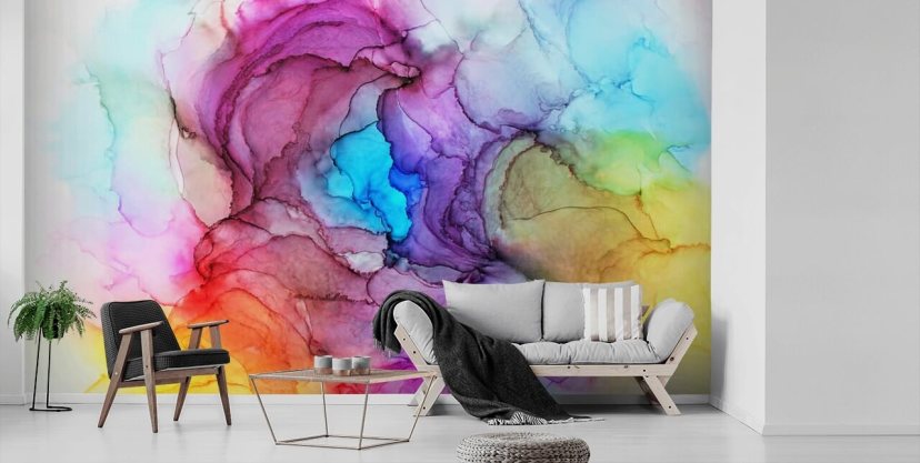 Multicoloured Wallpaper Murals | Wallsauce US