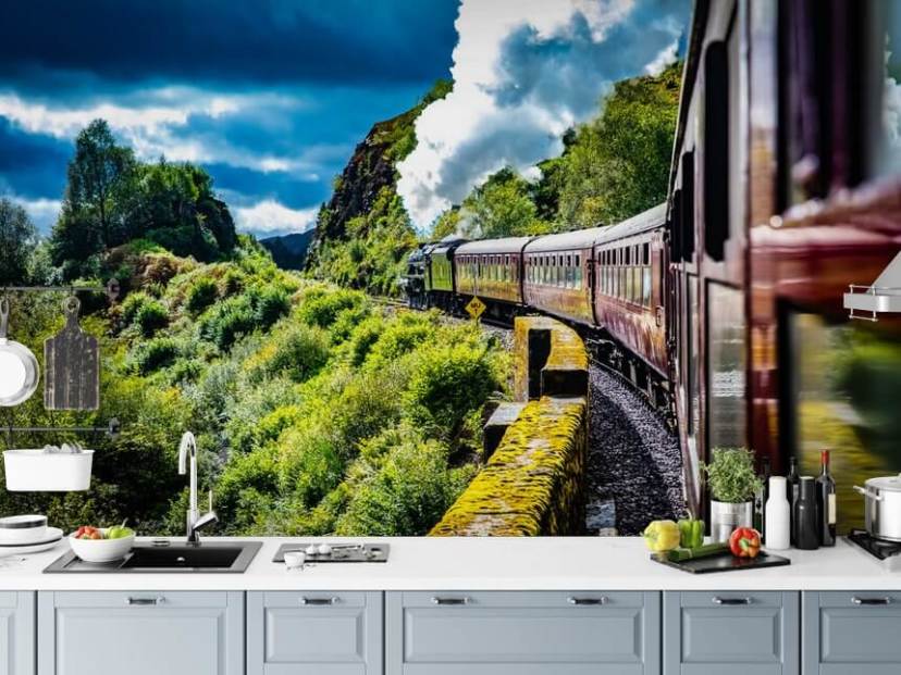 Train Wallpaper & Steam Train Wall Murals | Wallsauce US