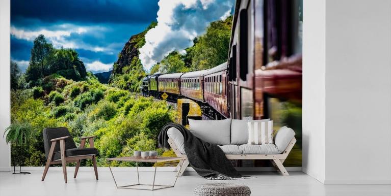 Train Wallpaper & Steam Train Wall Murals | Wallsauce UK