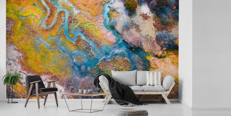 Multicoloured Wallpaper Murals | Wallsauce US