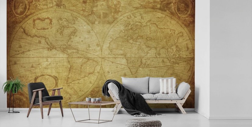 Fondo de pantalla del mapa del mundo antiguo | Wallsauce ES