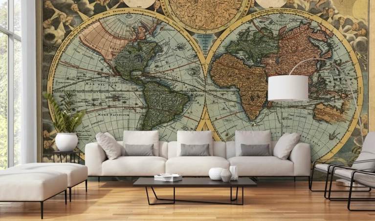 Ancient World Map Wallpaper | Wallsauce AU