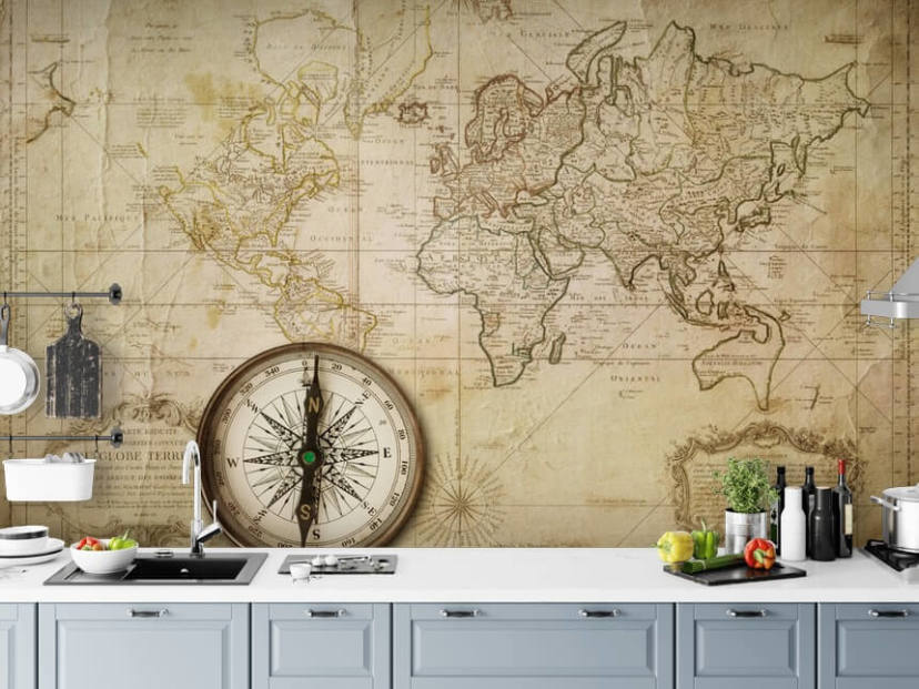 Ancient World Map Wallpaper | Wallsauce AU
