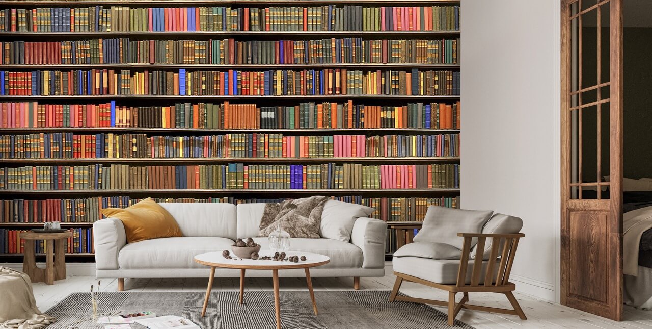 Library Wallpaper Design