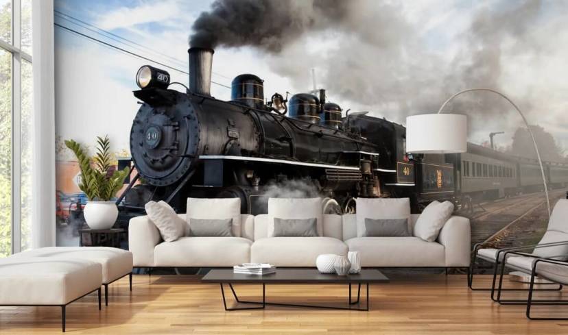 Train Wallpaper & Steam Train Wall Murals | Wallsauce EU