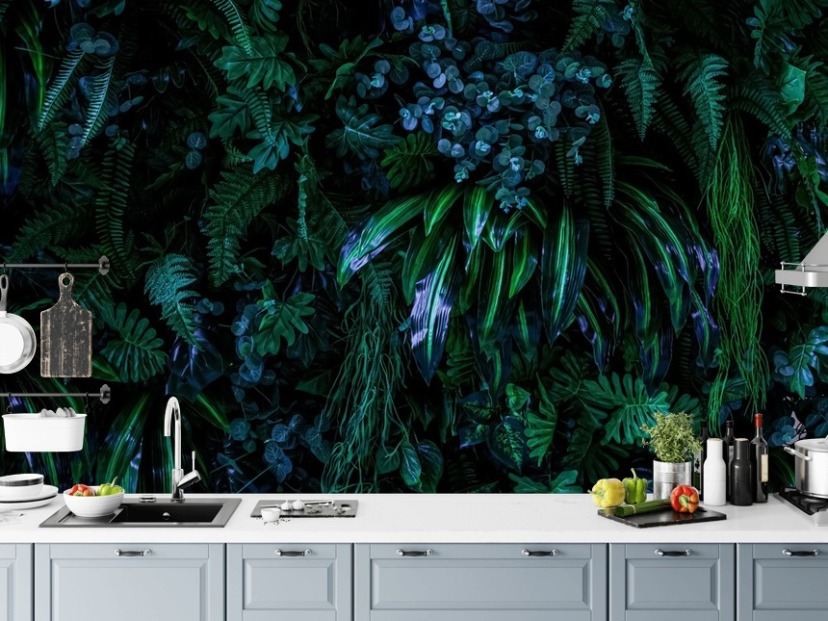 Dark Floral Wallpaper and Wall Murals | Wallsauce CA