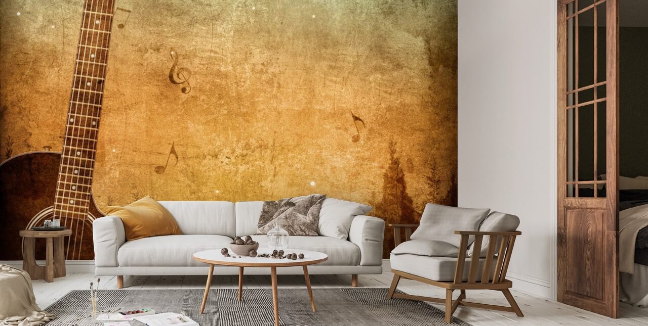 Muurschildering van oud papier textuur | Wallsauce NL