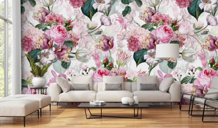 Roze behang Roze muurschilderingen | Wallsauce NL