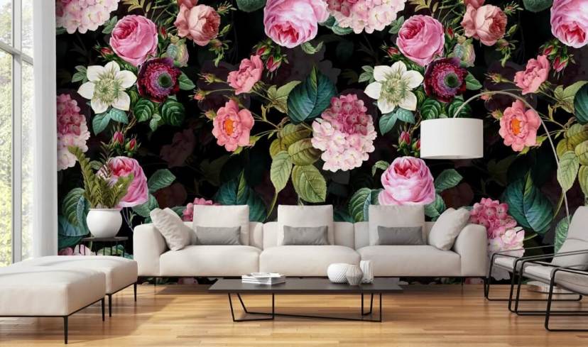 Rose Wallpaper & Wall Murals | Wallsauce UK