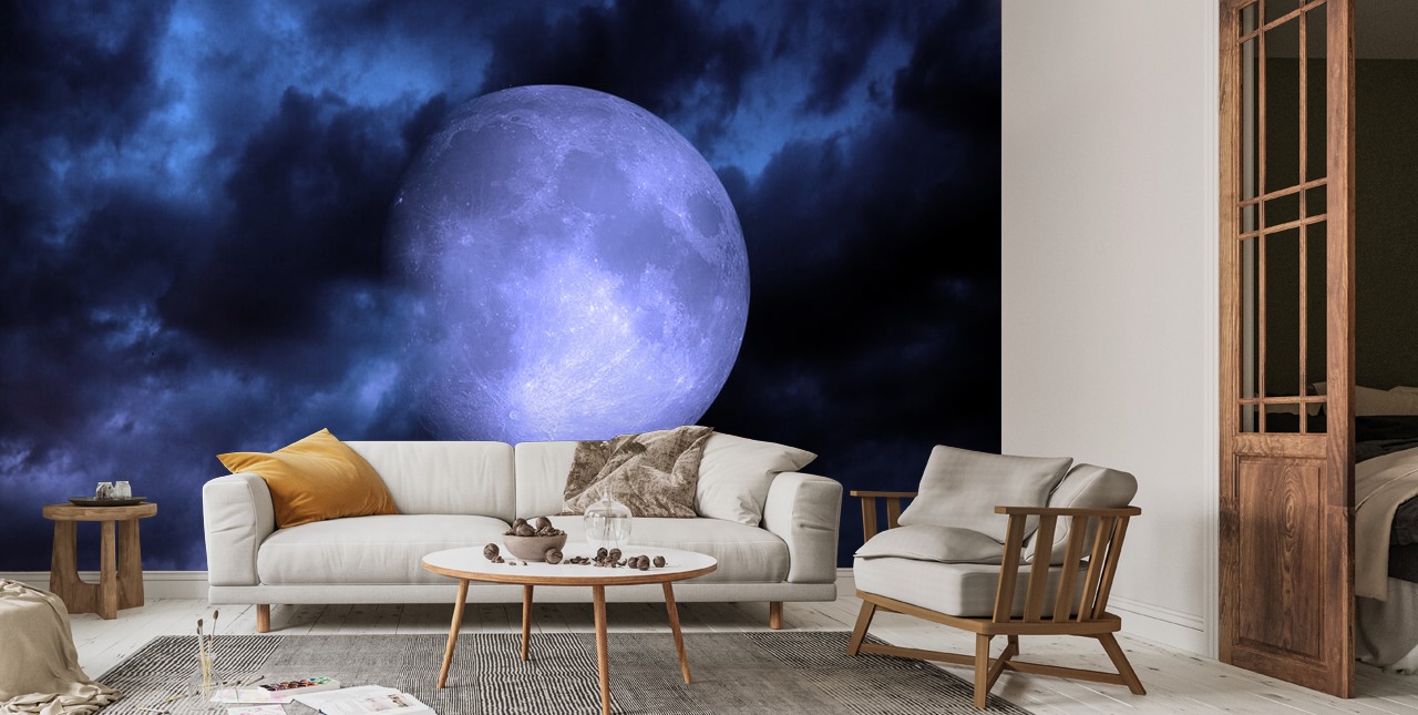 Blue Moon Wallpaper | Wallsauce US