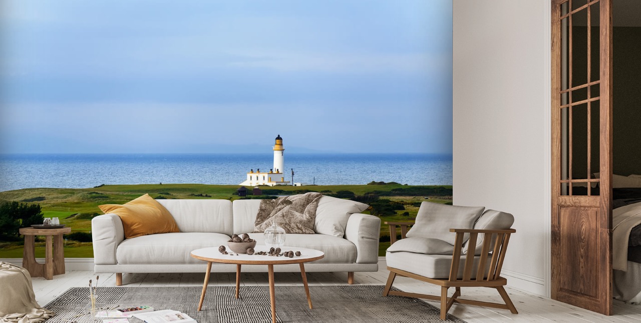 Turnberry Lighthouse in Scotland Wall Mural | Wallsauce UK