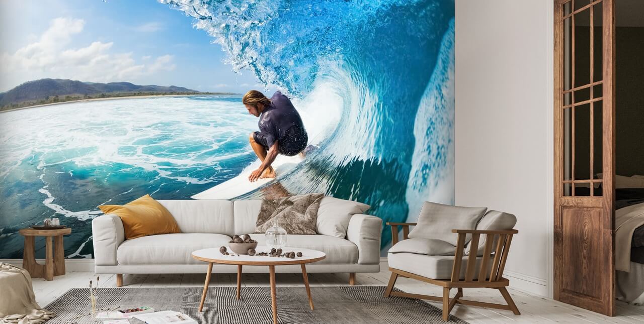 Surfing Wall Mural | Wallsauce US