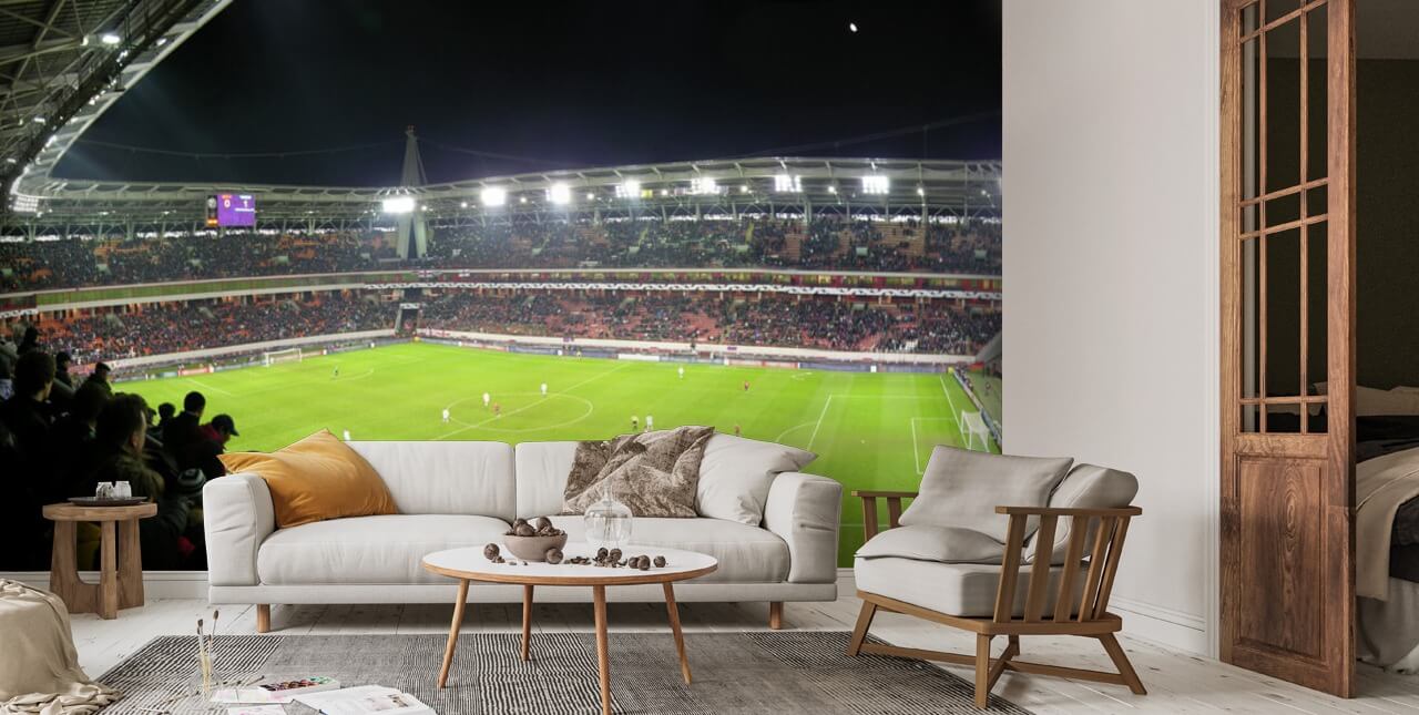 Panorama of Football Stadium Mural | Wallsauce UK