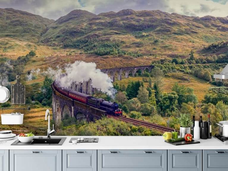 Train Wallpaper & Steam Train Wall Murals | Wallsauce US