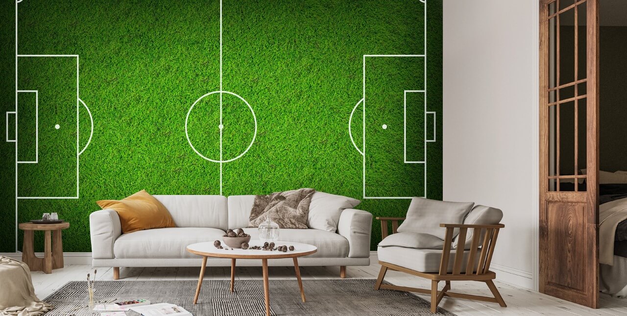 Fodboldbane tapet | Wallsauce DK