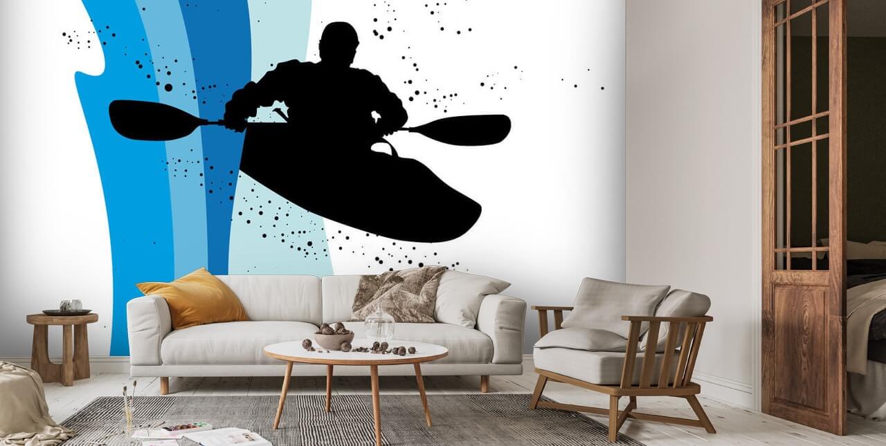 Rafting Wall Mural | Wallsauce US