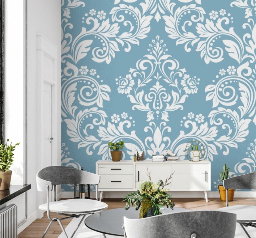 Damask Wallpaper Murals | Wallsauce US