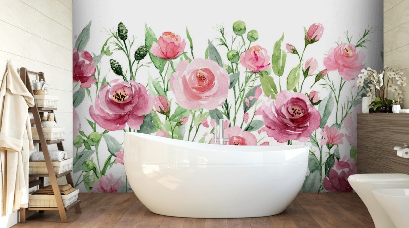 Rose Wallpaper & Wall Murals | Wallsauce UK