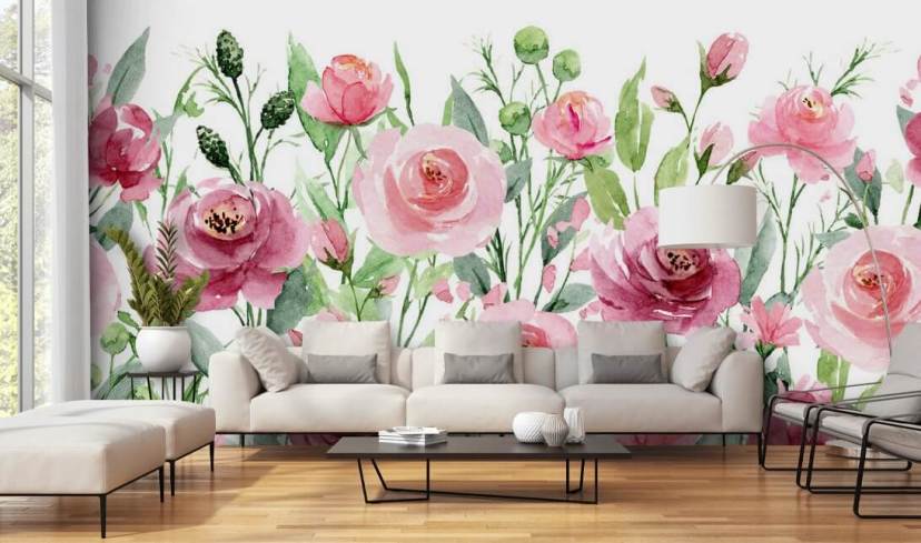 Rose Wallpaper & Wall Murals | Wallsauce UK