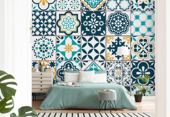 Tile Wallpaper - Tile Effect Wall Murals | Wallsauce US