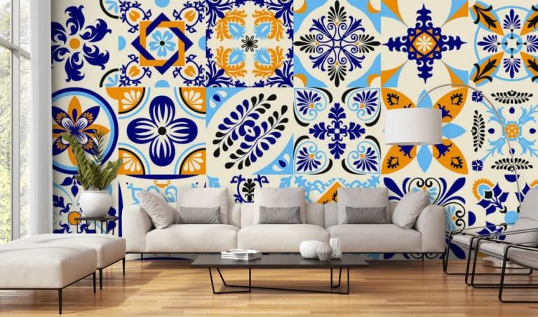 Tile Wallpaper - Tile Effect Wall Murals | Wallsauce UK