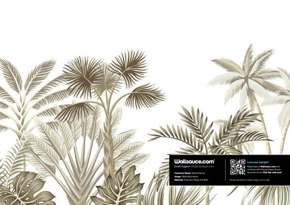 Subtle Jungle Wallpaper | Wallsauce UK