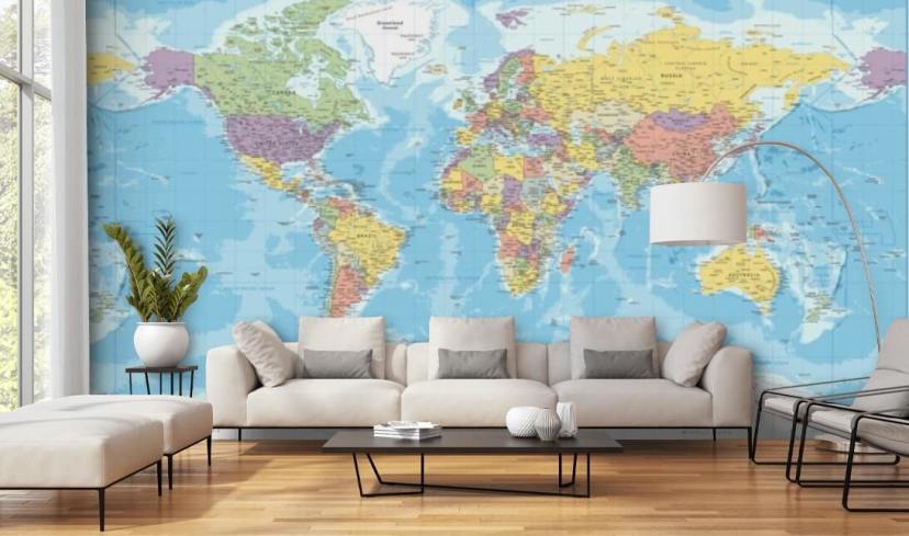 Geography Wallpaper Murals & Photo Wallpaper | Wallsauce UK