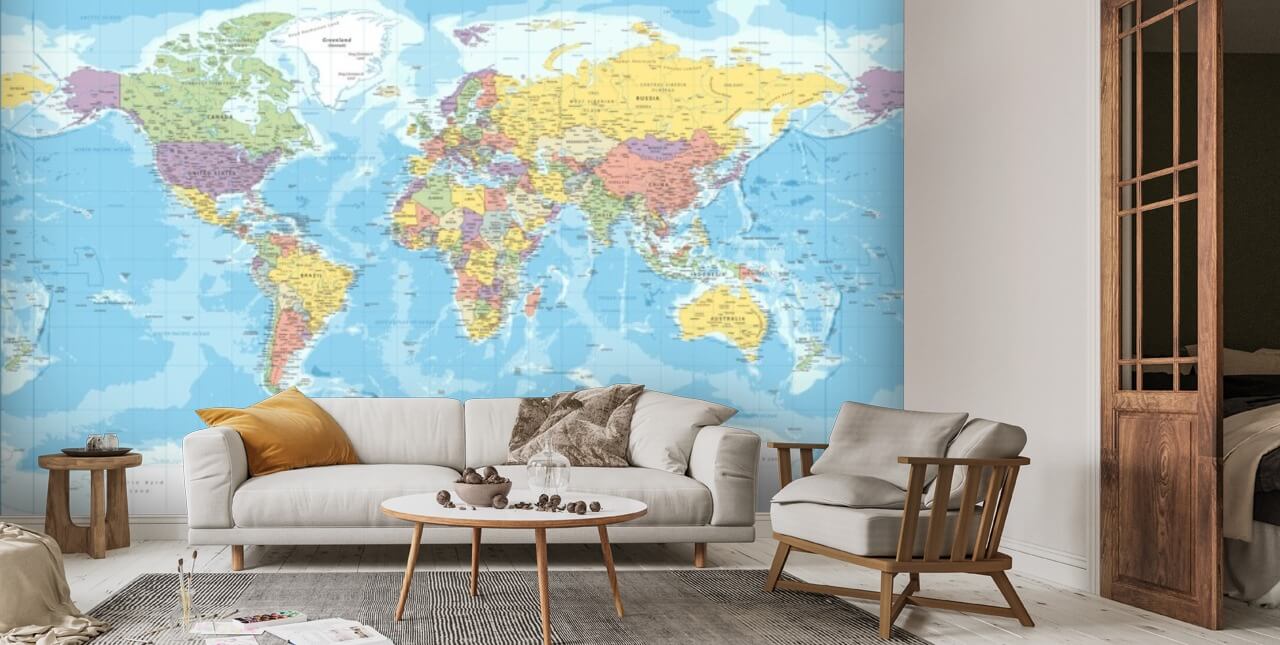 World Map Design Wallpaper