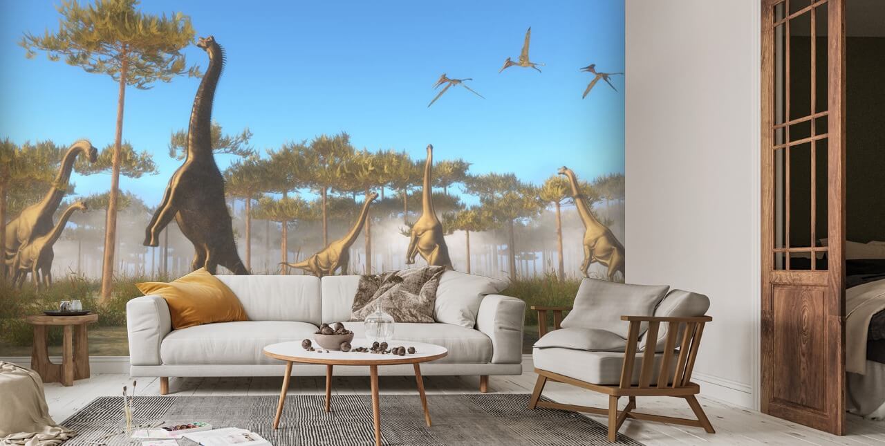 Brachiosaurus Browsing Wallpaper | Wallsauce US