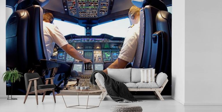 Papel pintado de aviones y murales de aviones | Wallsauce ES