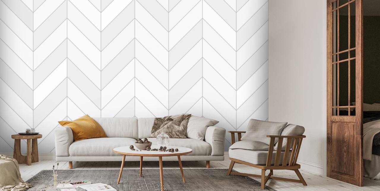 Sömlös fiskben tapetväggmålning | Wallsauce SE