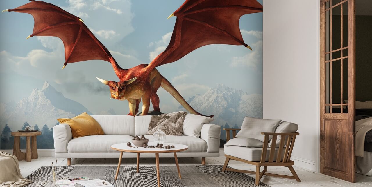 Ready to Pounce Dragon Wallpaper | Wallsauce AU