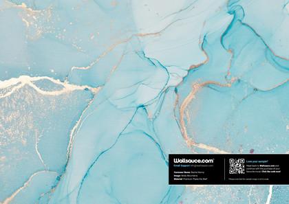 Dreamy Blue Watercolor Wall Mural | Wallsauce US